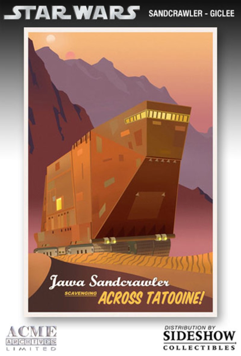 "Jawa Sandcrawler" Art Print - JediInsider.com